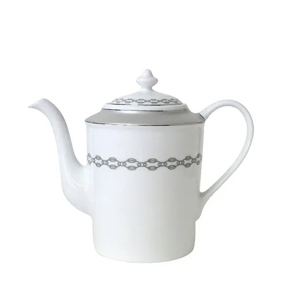 Bernardaud Loft Coffee Pot - Gray And White