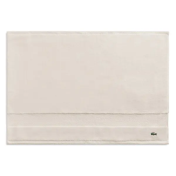 Lacoste Heritage Antimicrobial Tub Mat - Chalk