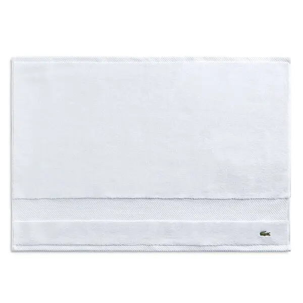 Lacoste Heritage Antimicrobial Tub Mat - White