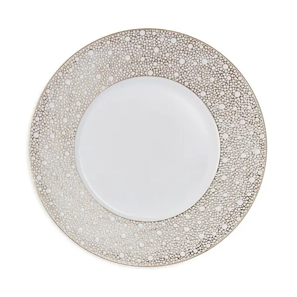 Bernardaud Ecume Mordore Dinner Plate - White