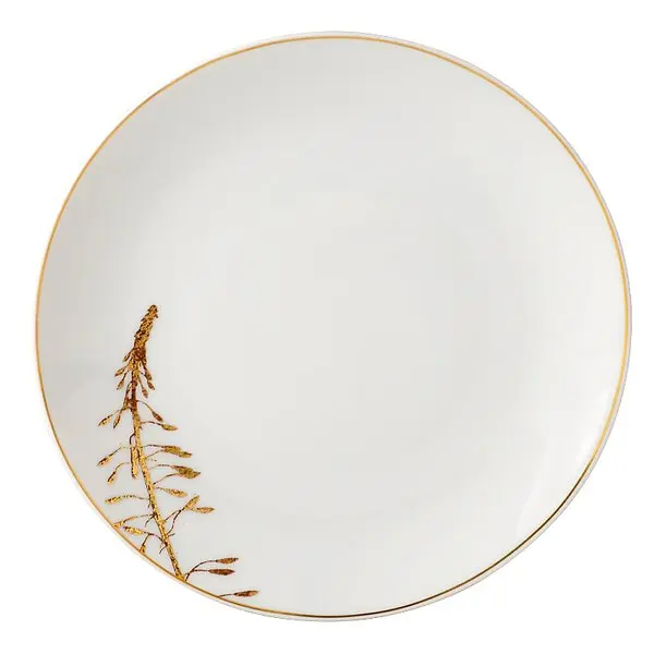 Bernardaud Vegetal Coupe Bread & Butter Plate - White/gold