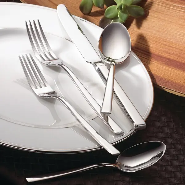 REED & BARTON Cole Stainless Steel 65 Piece Flatware Set, Service For 12