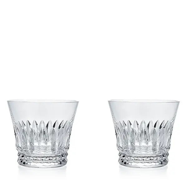 THE MARTHA, BY BACCARAT Tiara Old Fashion #3 Tumbler Set Of 2 - Clear