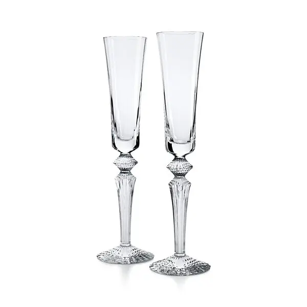 THE MARTHA, BY BACCARAT Mille Nuits Flutissimo, Set Of 2 - Clear