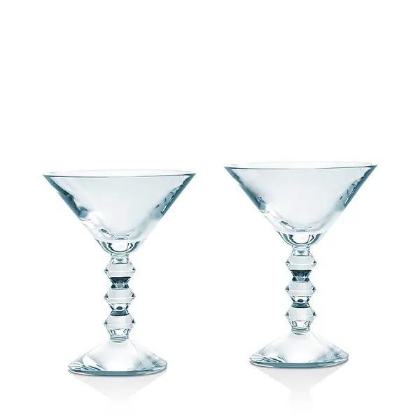 THE MARTHA, BY BACCARAT Vega Martini Glass, Set Of 2 - Crystal