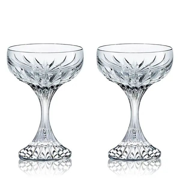 THE MARTHA, BY BACCARAT Massena Champagne Coupe, Set Of 2 - Clear
