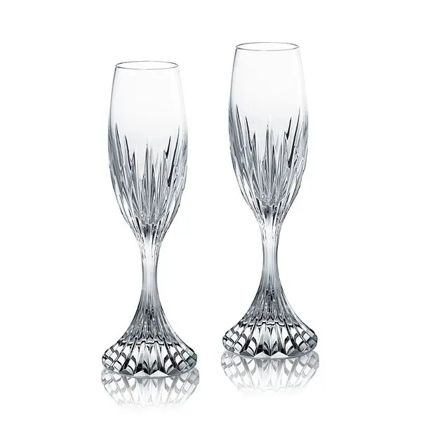 THE MARTHA, BY BACCARAT Massena Champagne Flute, Set Of 2 - Clear