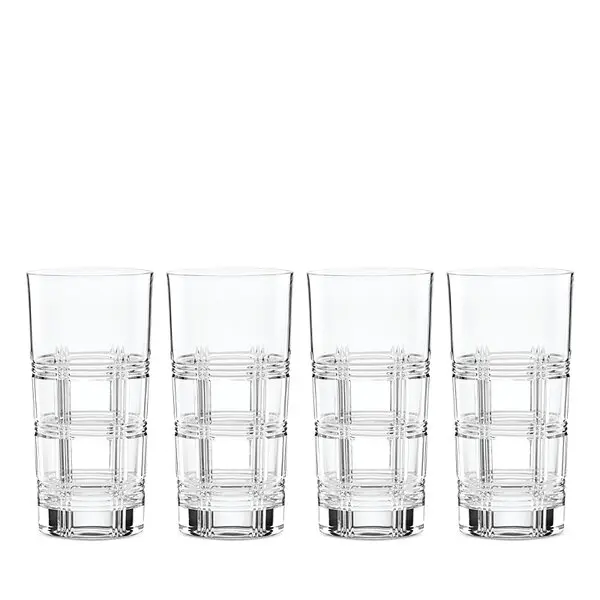 REED & BARTON Hudson Highball Glasses, Set Of 4 - Clear