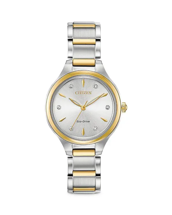 Citizen Eco Drive Corso 29mm Watch - Silver/gold