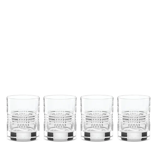 REED & BARTON Sloane Double Old Fashioned Glasses, Set Of 4 - Clear