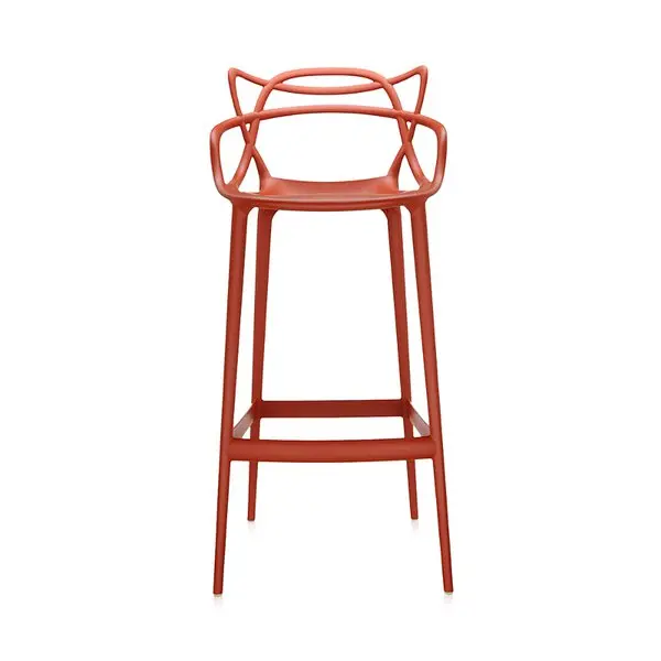 KARTELL Masters Bar Stool - Rust Orange