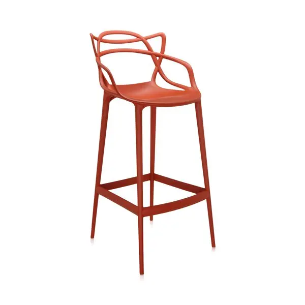 KARTELL Masters Bar Stool - Rust Orange