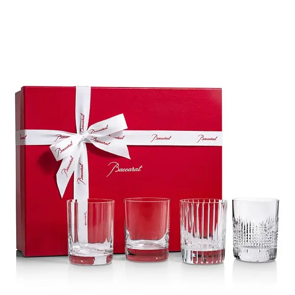 THE MARTHA, BY BACCARAT 4 Elements Double Old Fashioned Glass, Set Of 4 - Clear