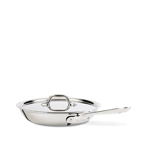 ALL-CLAD D3 10 Fry Pan With Lid - Stainless Steel