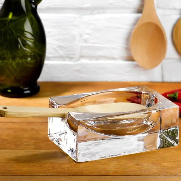 NUDE GLASS Cruet Spoon Rest