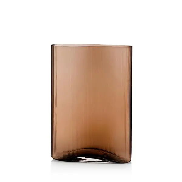 NUDE GLASS Mist Tall Vase - Caramel