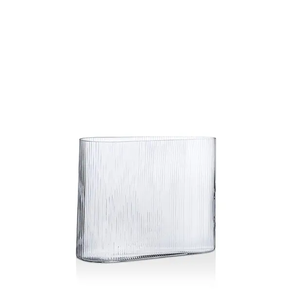 NUDE GLASS Mist Wide Vase - Clear