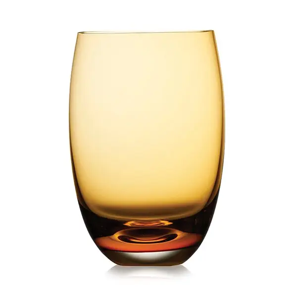 NUDE GLASS Colored Tumbler, Set Of 4 - Amber