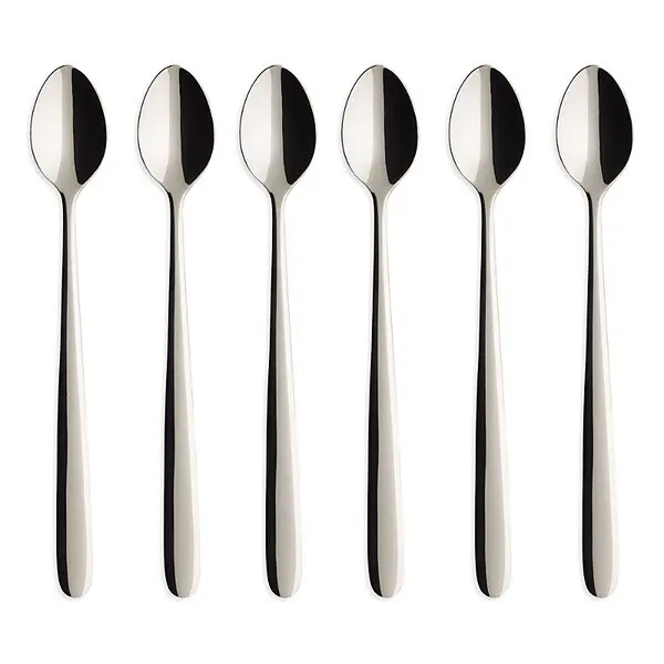 VILLEROY & BOCH Daily Line Long Drink Spoons, Set Of 6