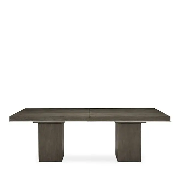 BERNHARDT Linea Dining Table - Cerused Charcoal Finish