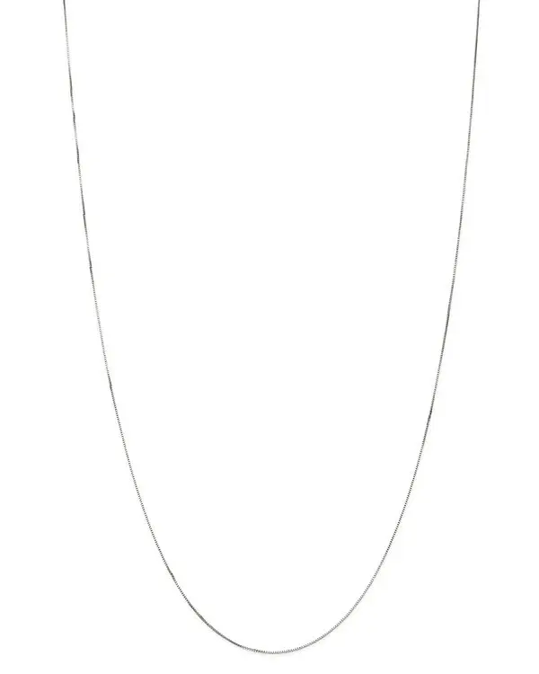 Bloomingdale'S 14k Box Link Chain Necklace - White Gold