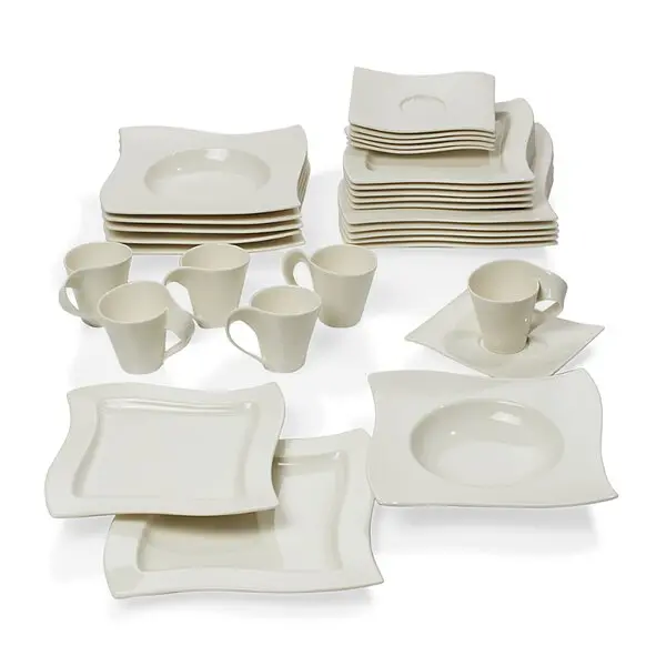 VILLEROY & BOCH New Wave 30-piece Dinnerware Set - White
