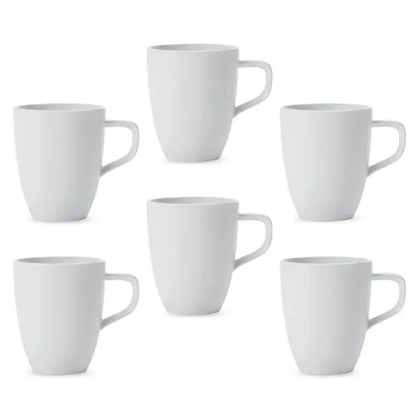 VILLEROY & BOCH Artesano Mugs, Set Of 6 - White
