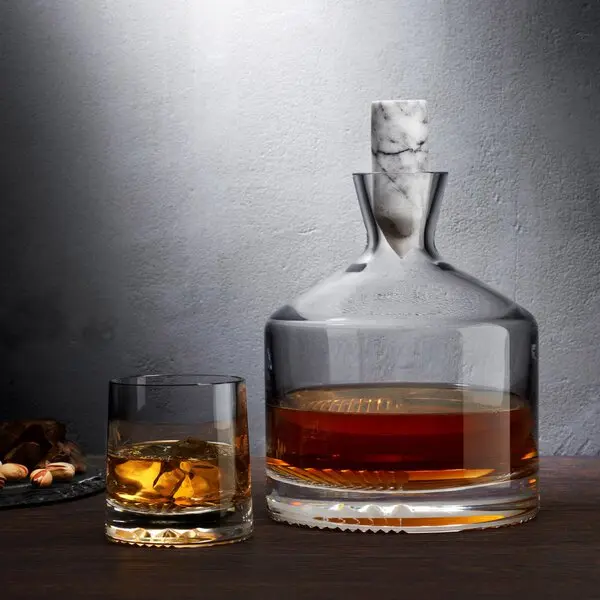 NUDE GLASS Alba Whiskey Decanter