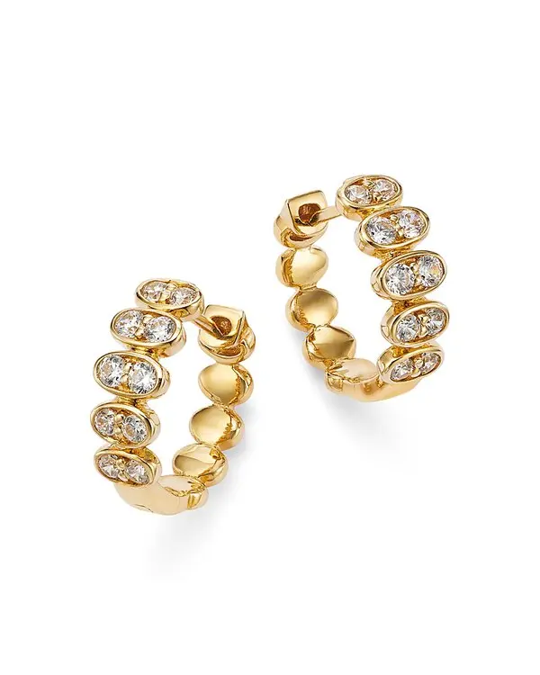 Bloomingdale'S Diamond Hoop Earrings, 0.33 Tcw - Gold/white