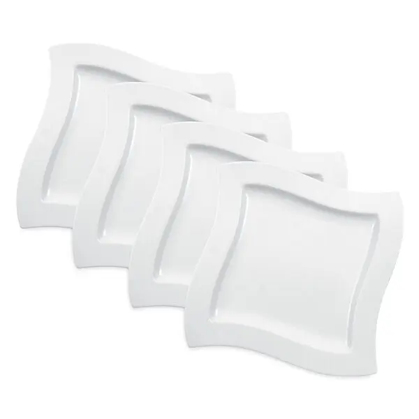 VILLEROY & BOCH New Wave Salad Plates, Set Of 4 - White