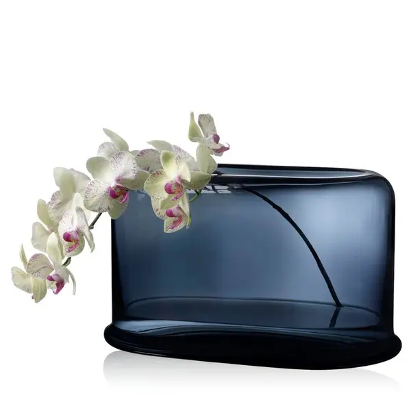NUDE GLASS Layers Vase - Blue
