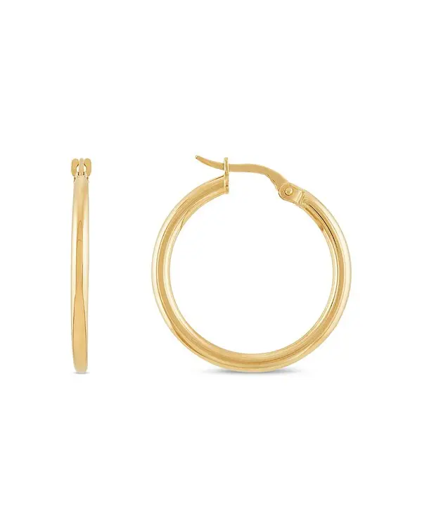 ALBERTO AMATI 14k Yellow Polished Hoop Earrings - Gold