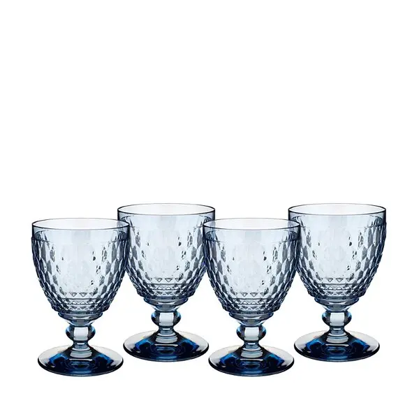 VILLEROY & BOCH Boston Claret Glass, Set Of 4 - Blue
