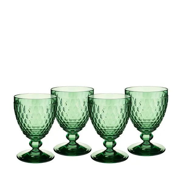 VILLEROY & BOCH Boston Claret Glass, Set Of 4 - Green