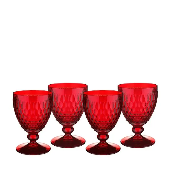VILLEROY & BOCH Boston Claret Glass, Set Of 4 - Red