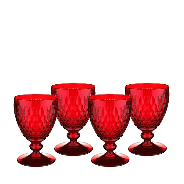 VILLEROY & BOCH Boston Goblet, Set Of 4 - Red