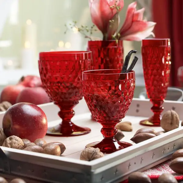 VILLEROY & BOCH Boston Goblet, Set Of 4 - Red
