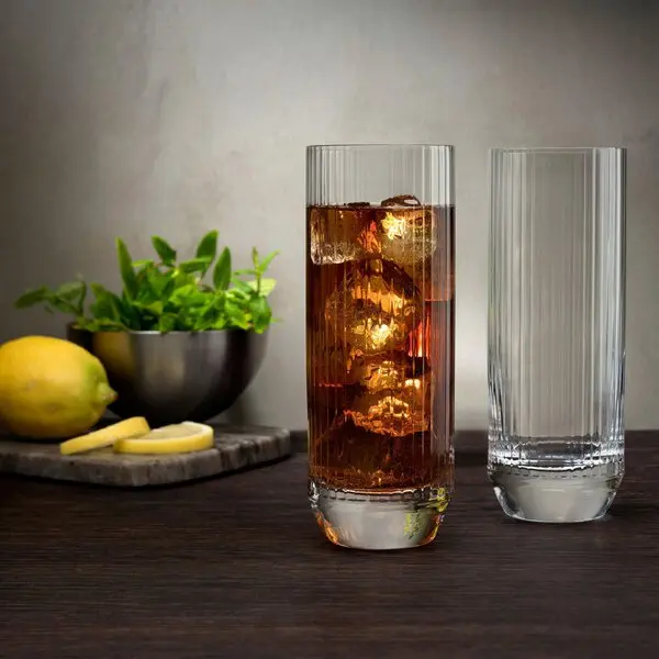 NUDE GLASS Big Top Highball Glasses, Set Of 4