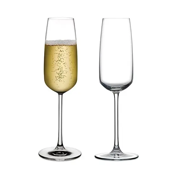 NUDE GLASS Mirage Champagne Glass, Set Of 2 - Clear