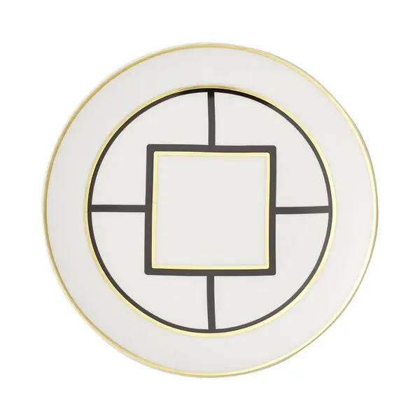 VILLEROY & BOCH Metro Chic Salad Plate With White Rim - Gold