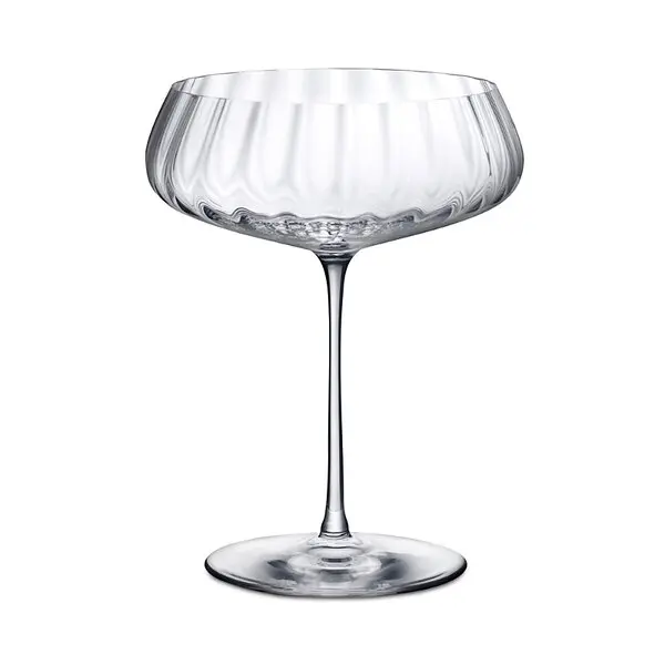 NUDE GLASS Round Up Coupe Glasses, Set Of 2 - Clear