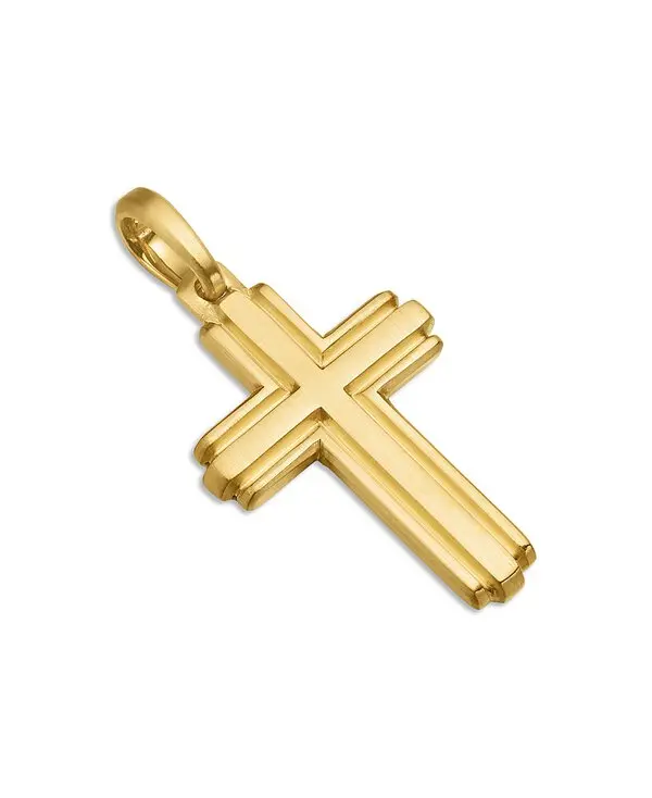 David Yurman Deco Cross Pendant - Gold