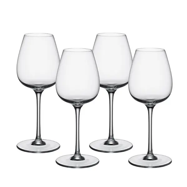 VILLEROY & BOCH Purismo Red Wine Intricate & Delicate Glass, Set Of 4 - Clear