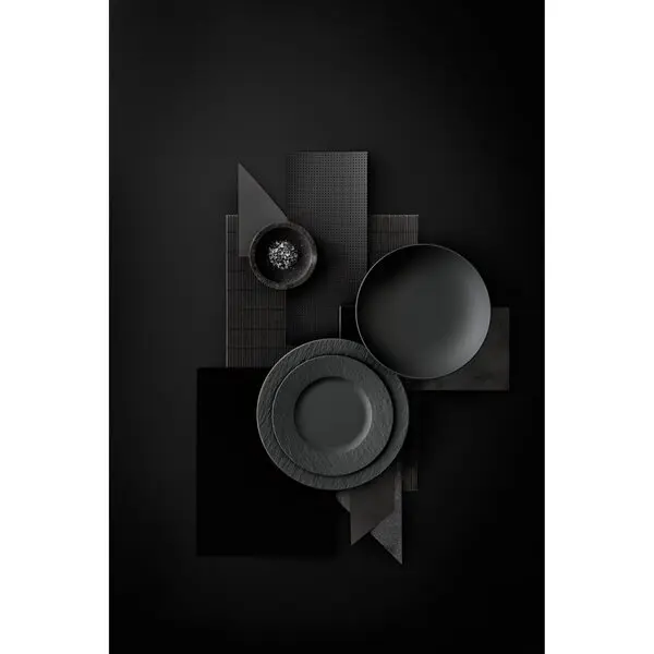 VILLEROY & BOCH Manufacture Rock Dinner Plate - Black
