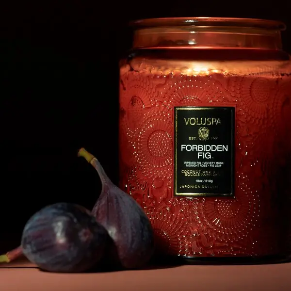 Voluspa Forbidden Fig Large Jar Candle 18 Oz