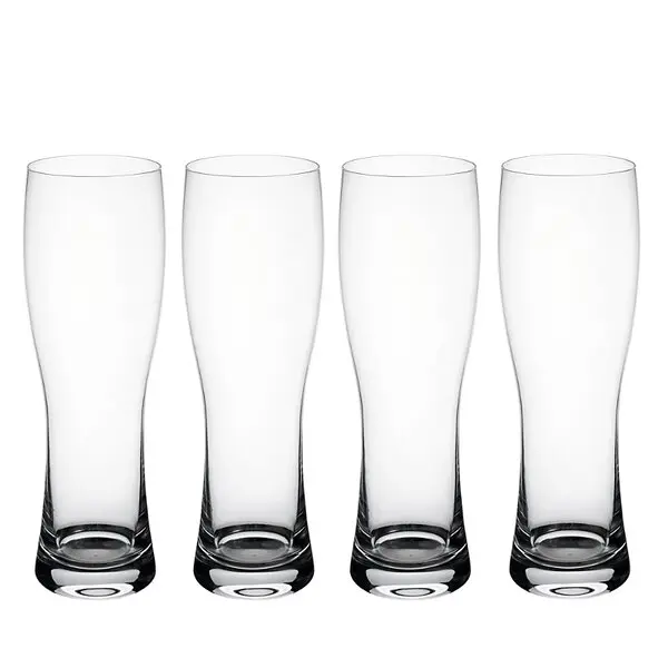 VILLEROY & BOCH Purismo Wheat Beer Pilsner Glass, Set Of 4 - Clear