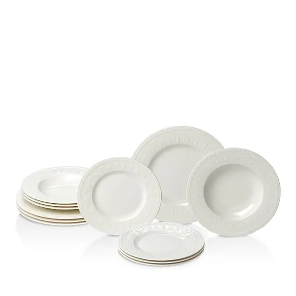 VILLEROY & BOCH Cellini 12-piece Dinnerware Set - White