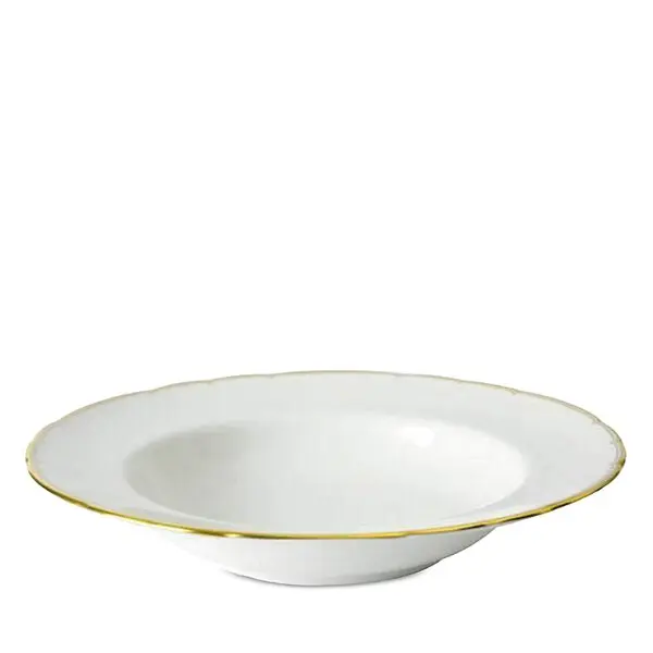 ROYAL CROWN DERBY Chelsea Duet Rimmed Soup Bowl - White