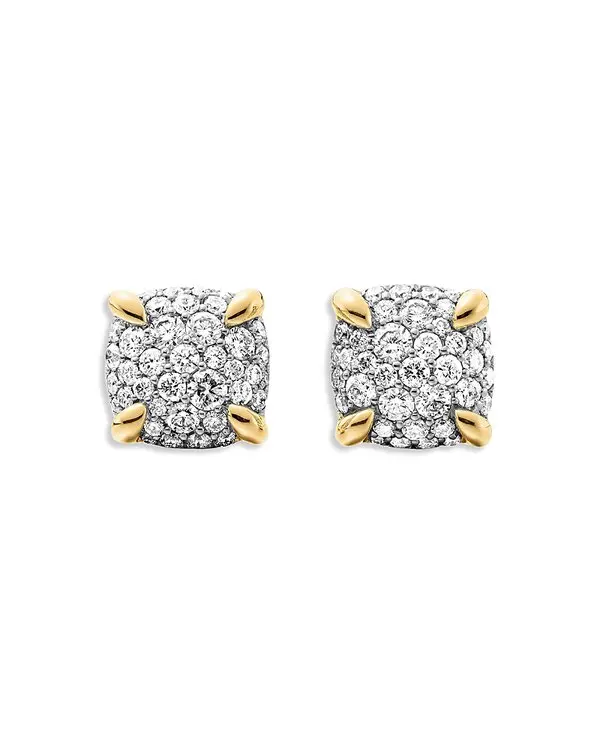 David Yurman Chatelaine Stud Earrings - White/gold
