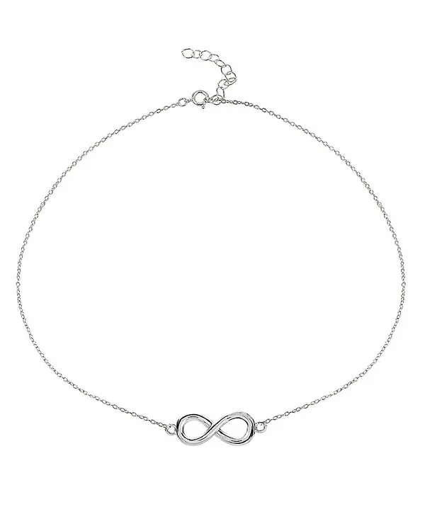 Aqua Exclusive Infinity Anklet - Silver